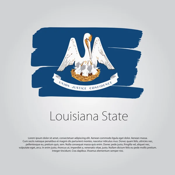 Louisiana state flag Vector Art Stock Images | Depositphotos