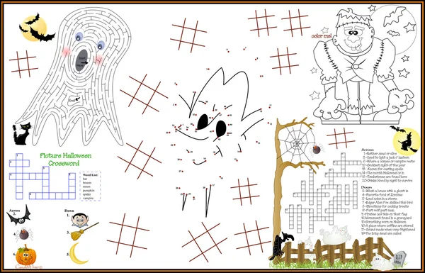 Juegos halloween imágenes de stock de arte vectorial | Depositphotos