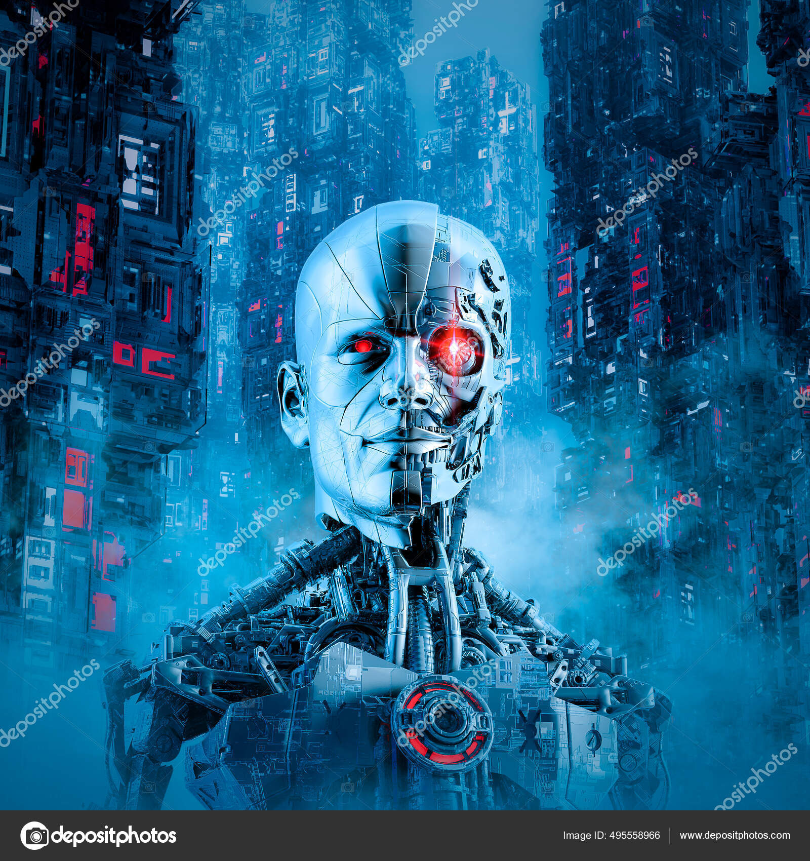 Futuristic Robot Mask