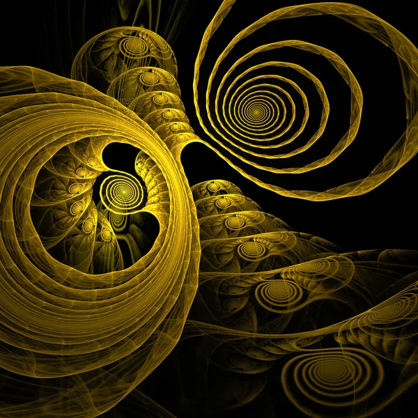 3d, gold fractals pattern background. Stock Photo by ©pitnu 57048949