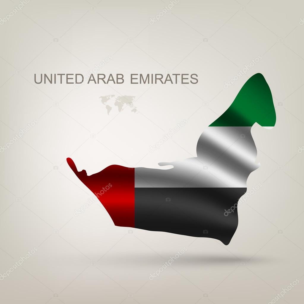 Uae Flag Map