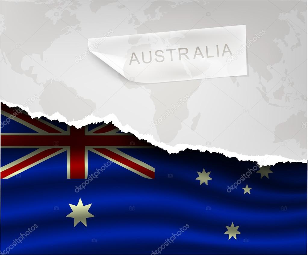 Torn paper with australia flag Stock Vector Image by ©PanaceaDoll #76230279