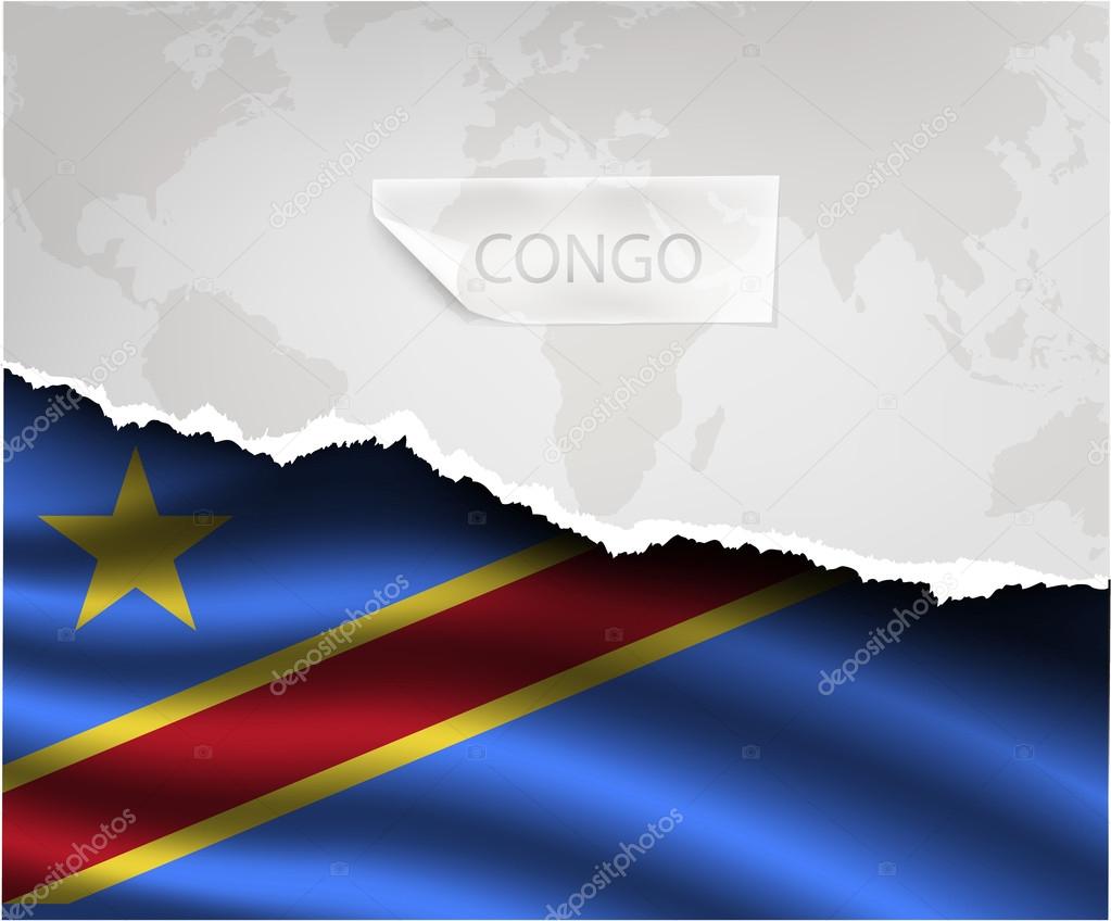 Torn paper with CONGO flag Stock Vector by ©PanaceaDoll 76230709