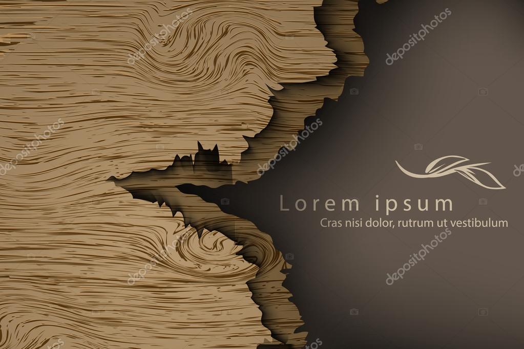 Torn piece of wood Stock Vector Image by ©PanaceaDoll #80490262