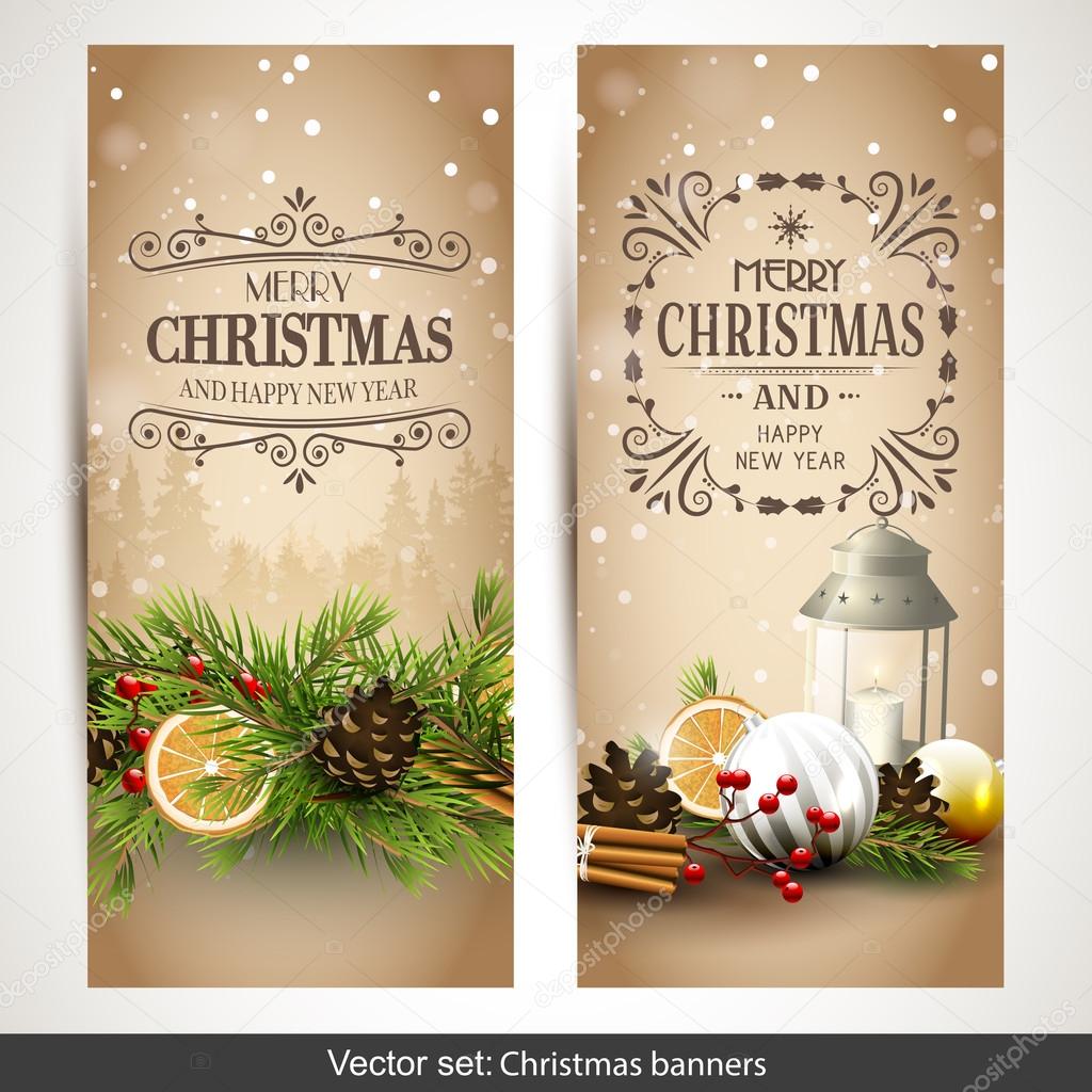 Vertical Christmas Banners