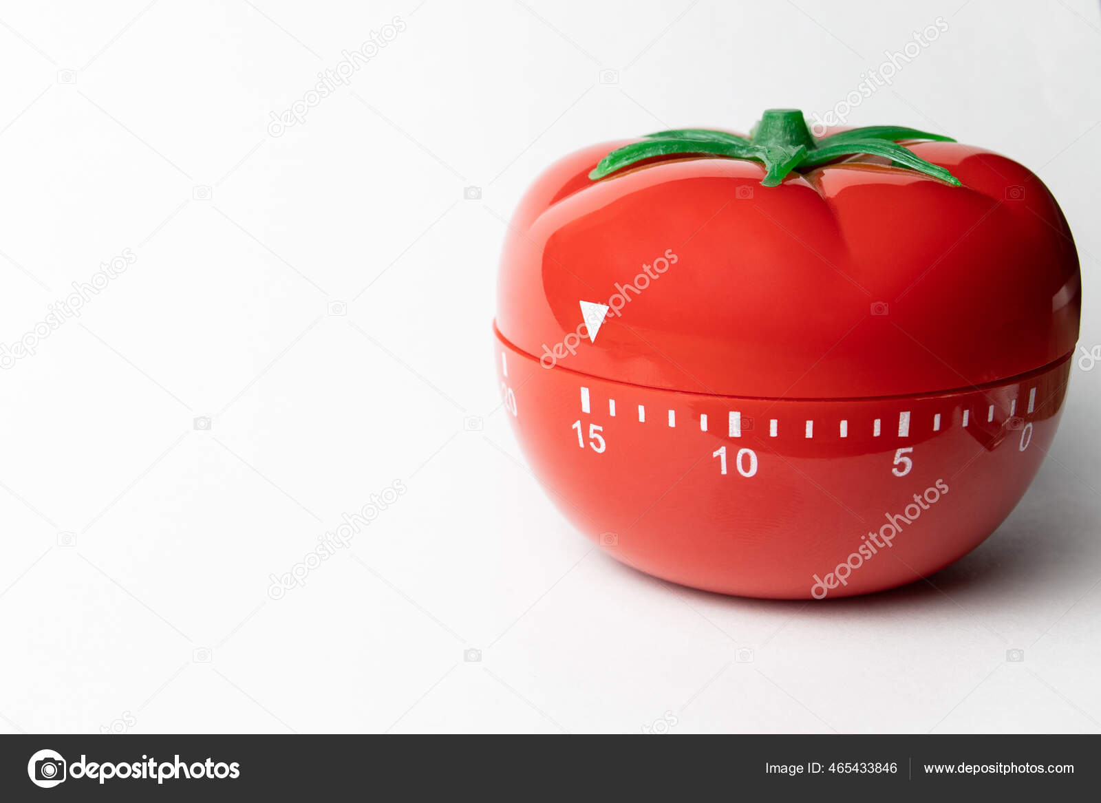 Timer in the shape of a tomato close-up with a place for your text ...