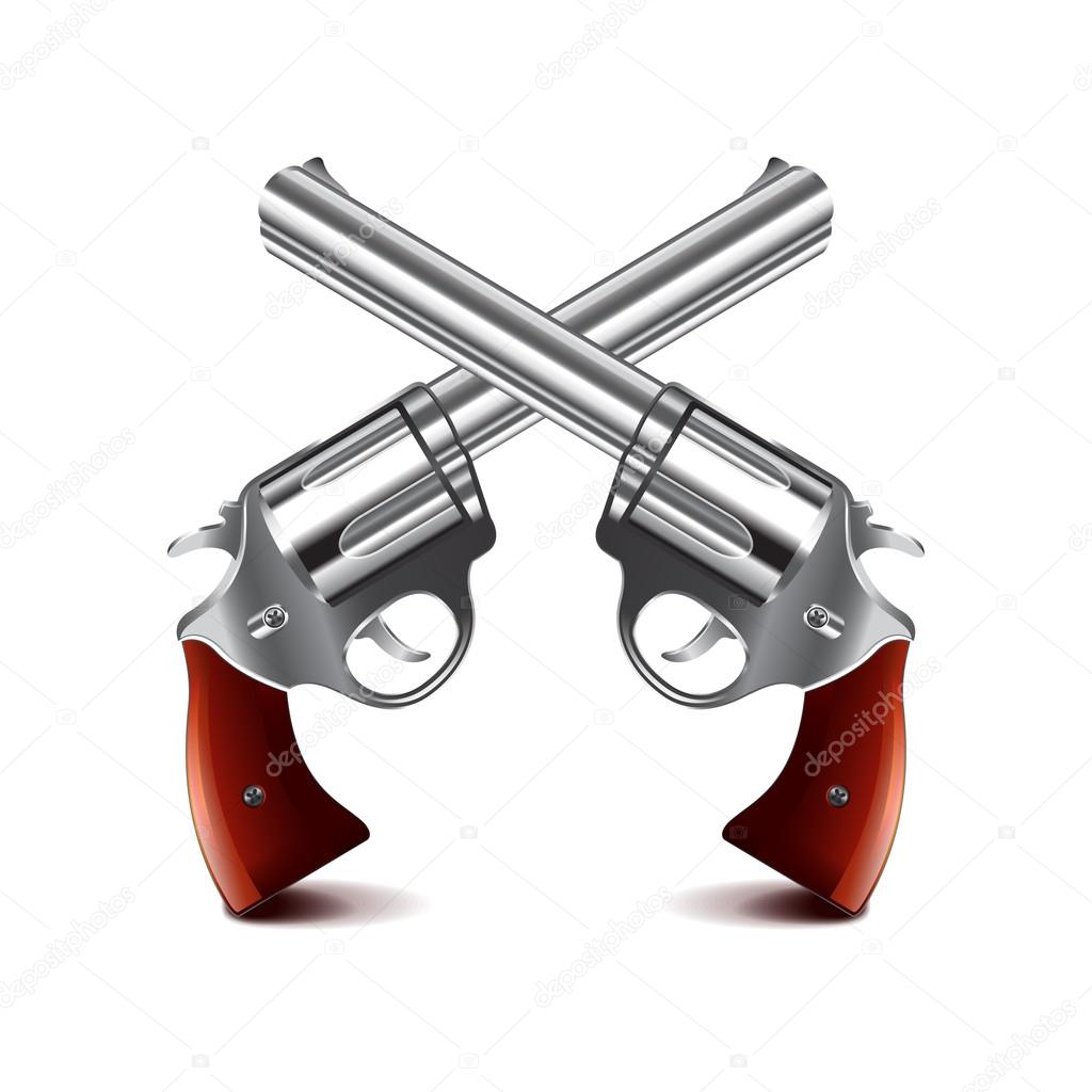 Crossed Gun Clip Art