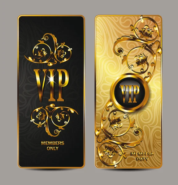 Vip cards set — Stock Vector © macrovector #53323789