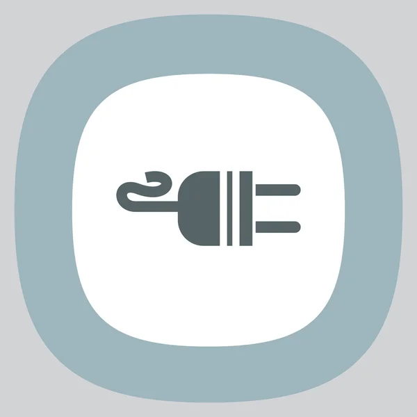 Electric ac power plug vector icon — Stock Vector © quka #85612020