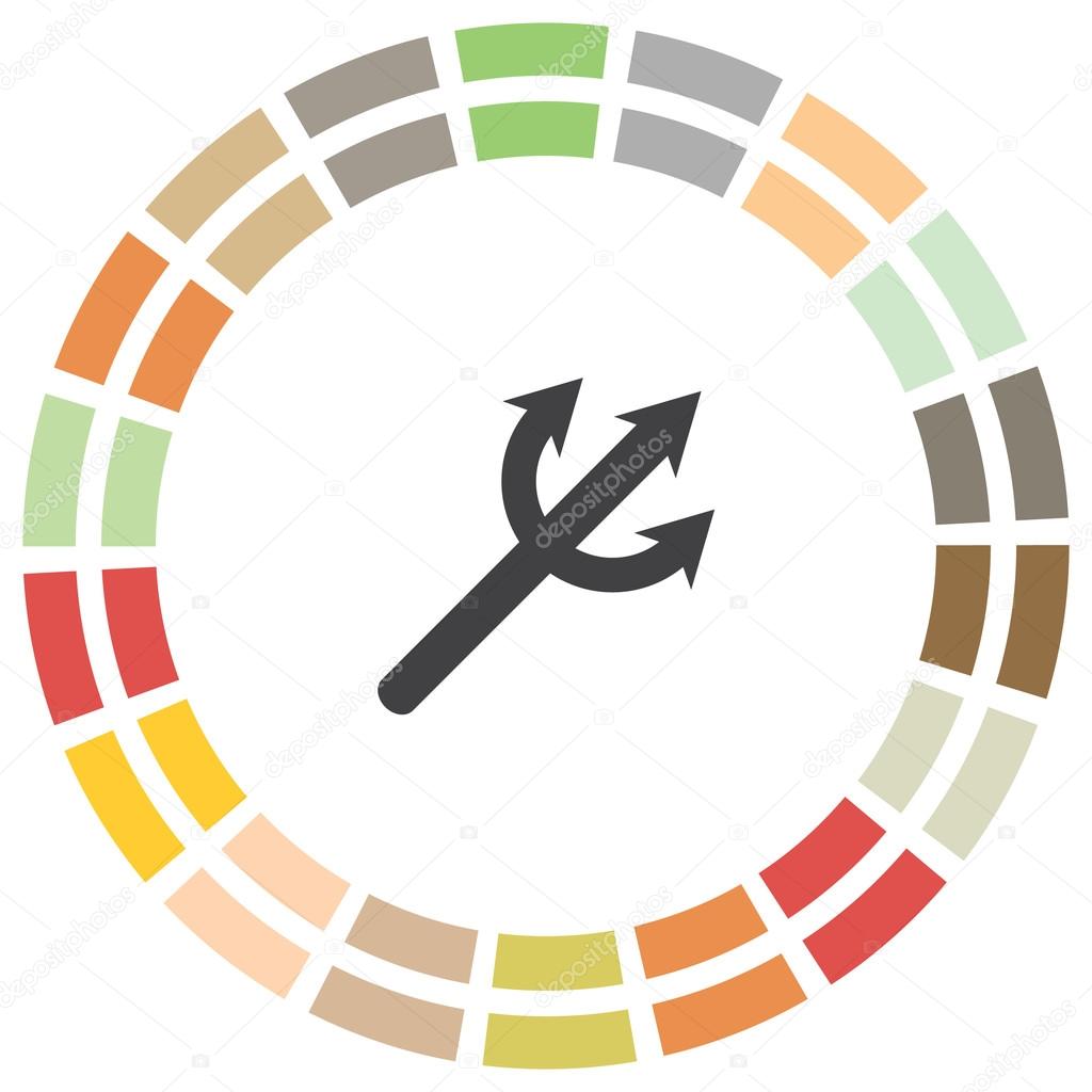 Trident fork icon — Stock Vector © quka #121504464 Trident fork icon — Stock Vector © quka #121504464
