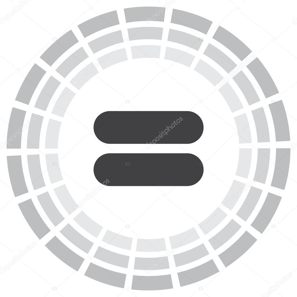 Icona di matematica segno di uguale — Vettoriali Stock © quka #122047394