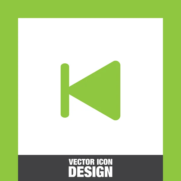 Fast backward next track button vector icon — Stock Vector © quka #85608712