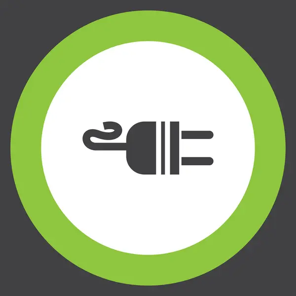 Electric ac power plug vector icon — Stock Vector © quka #85612020