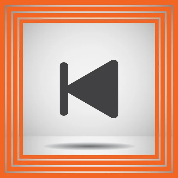 Fast backward next track button vector icon — Stock Vector © quka #85608712