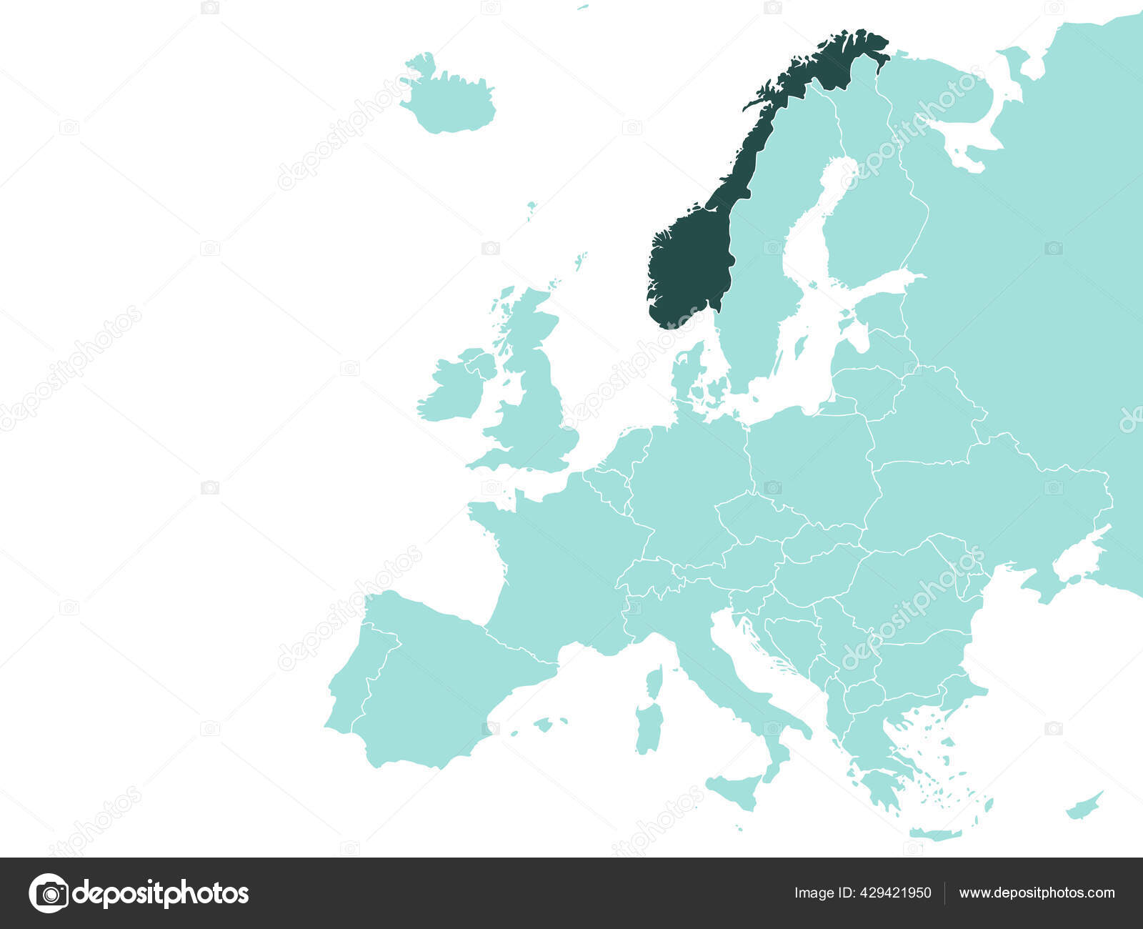 Europe Map Vector Vector Illustration Stock Vector Image by ...