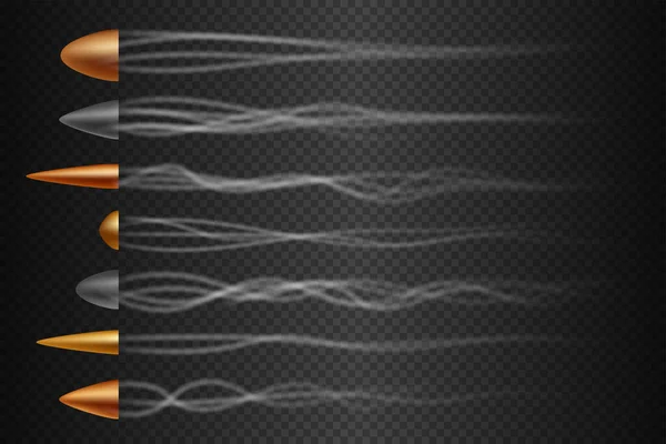 Flying bullet transparent Vector Art Stock Images | Depositphotos