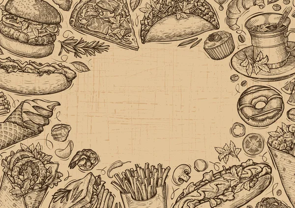 Food background vintage Stock Photos, Royalty Free Food background ...