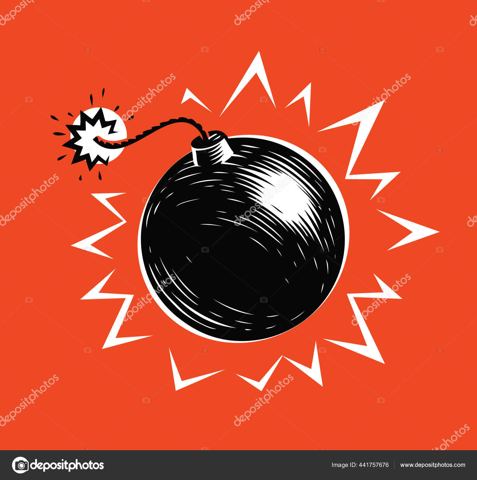Bomb Blast Explosion Explode Symbol Vector Stock Vector by ...