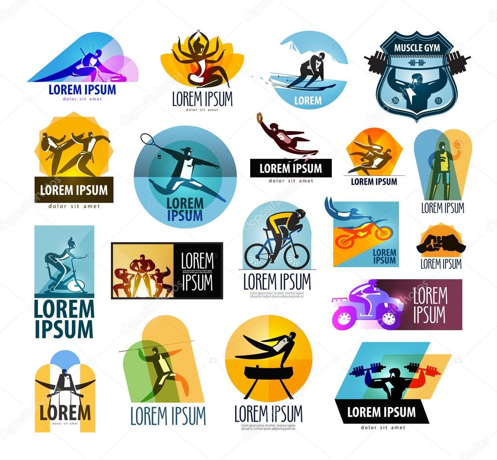 Plantilla de diseño de logotipo de vector fitness. icono de deporte o ...