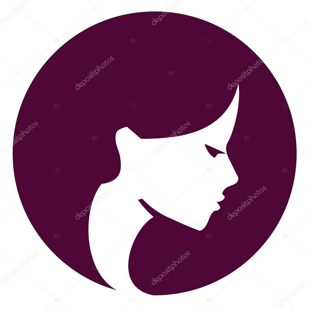 Beautiful girl vector logo design template. Spa or beauty salon icon ...
