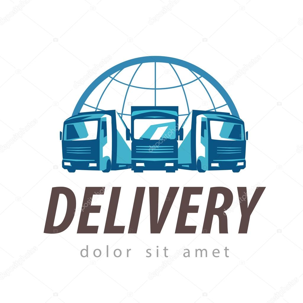 Delivery vector logo design template. truck or transport icon — Stock ...