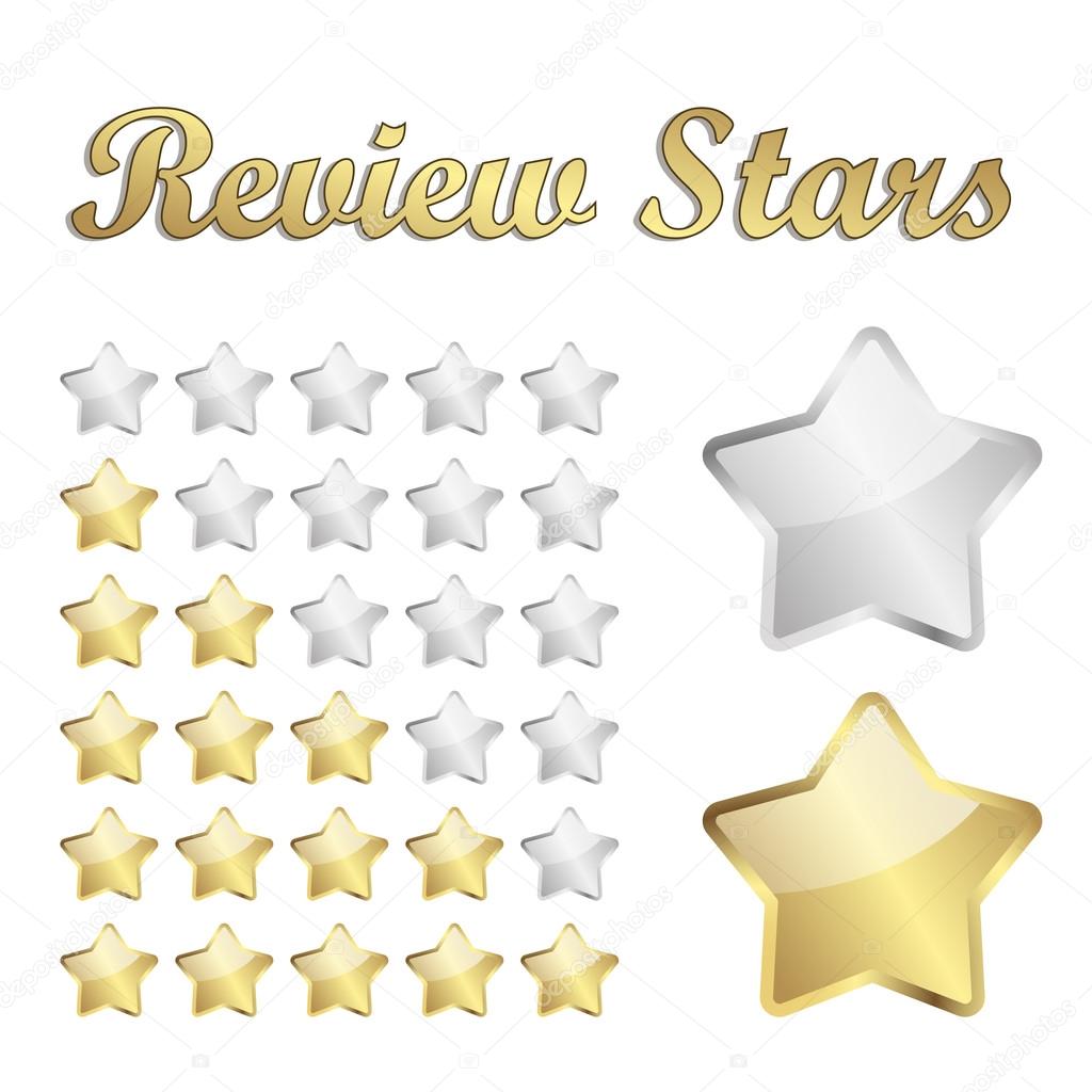 Review stars Stock Vector Image by ©opicobello #51958605