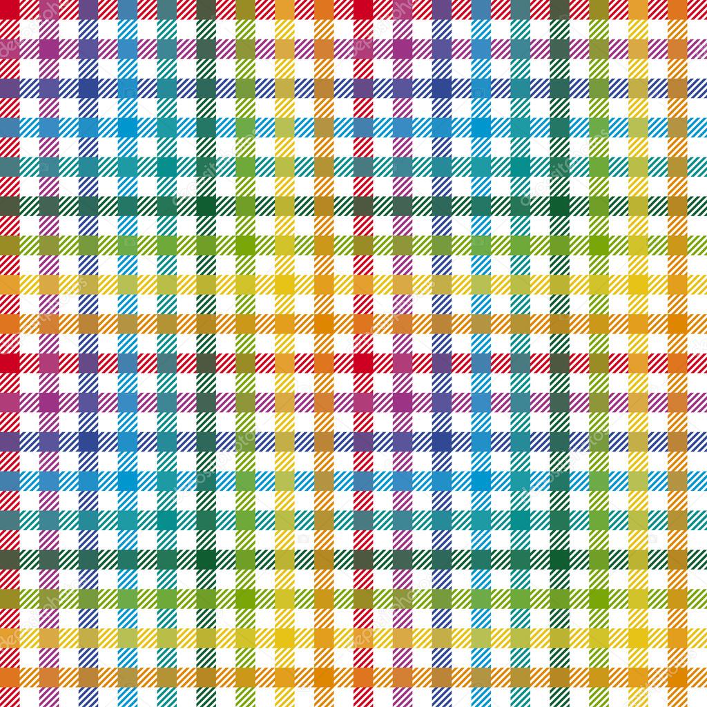 Checkered tablecloth pattern COLORFUL - endless Stock Vector Image by ...