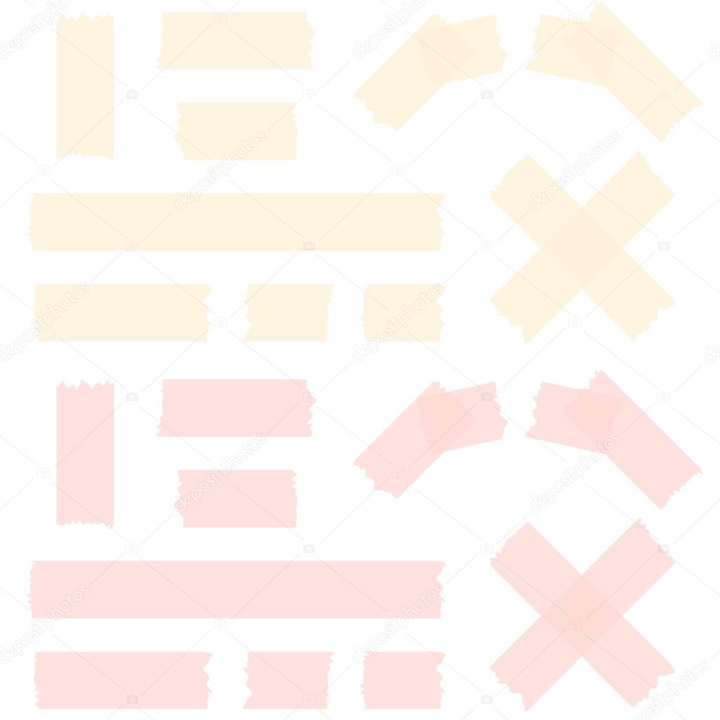 Colored adhesive tape collection — Stock Vector © opicobello #55393391