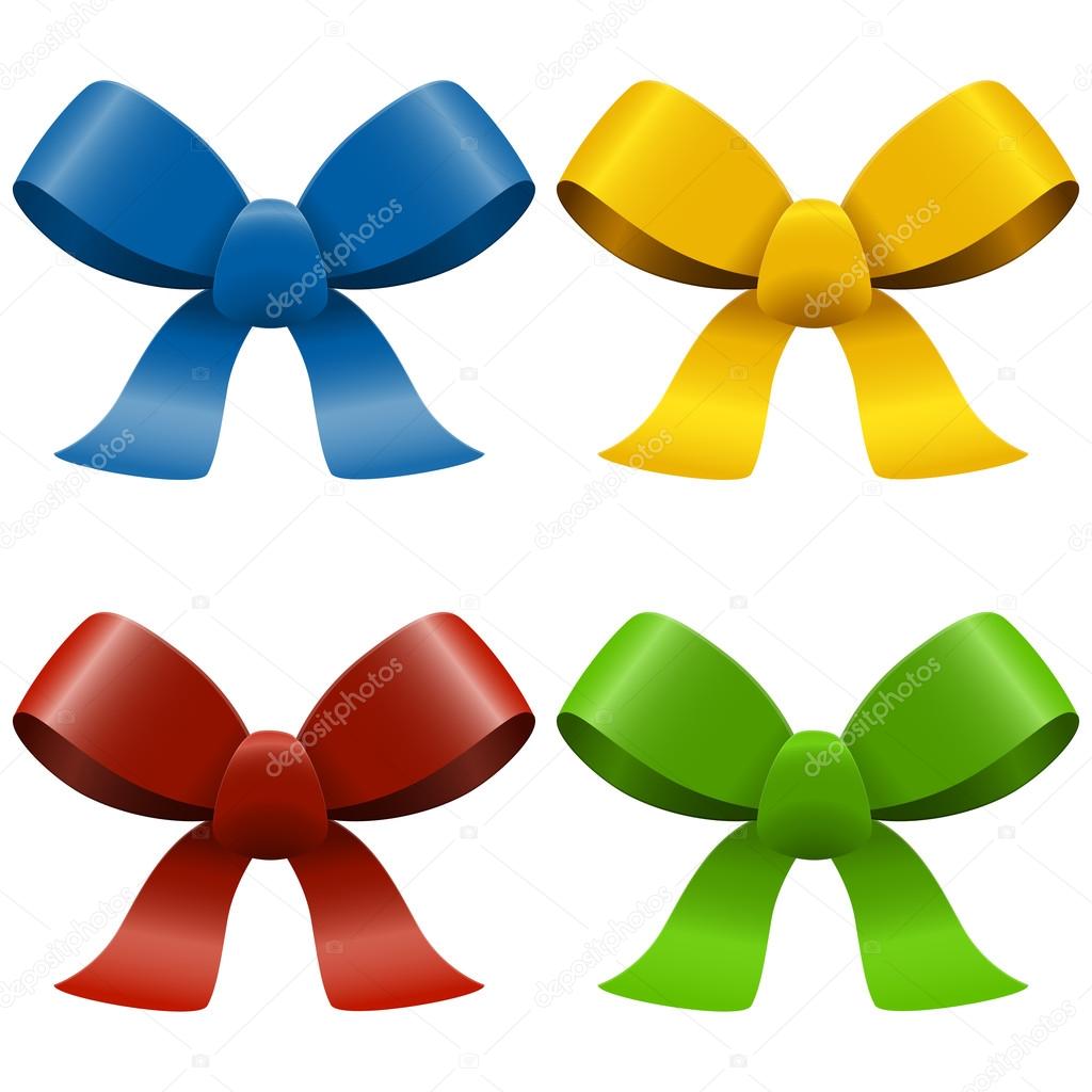 Collection of colored bows Stock Vector Image by ©opicobello #95277830