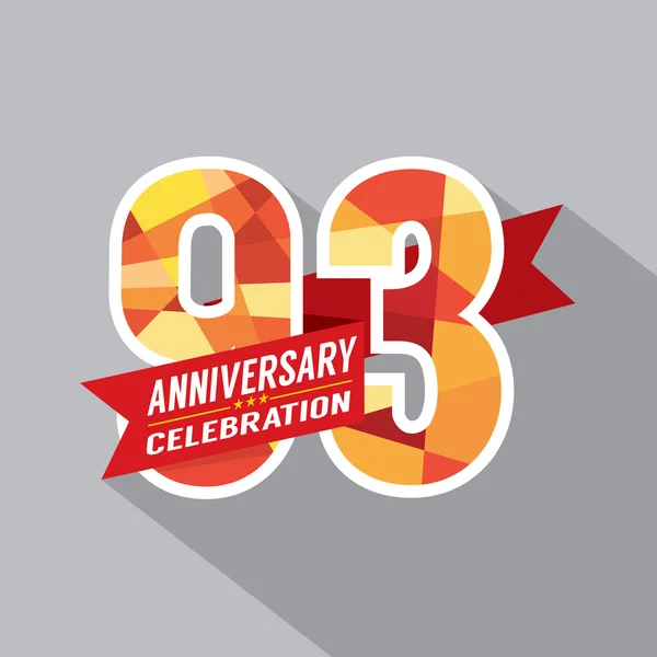93rd anniversary celebration Vector Art Stock Images | Depositphotos
