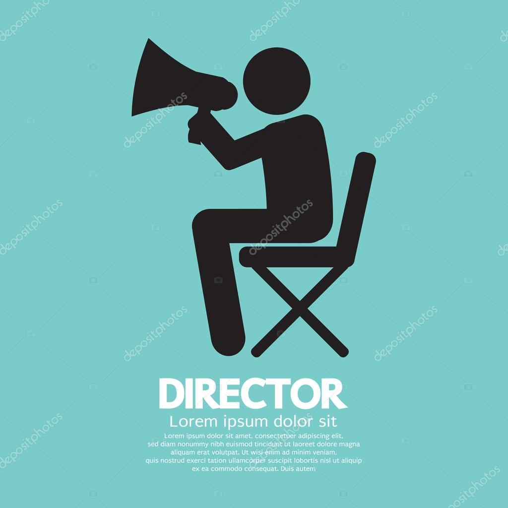 Film Director Symbol Graphic Vector Illustration Stock Vector Image by ...