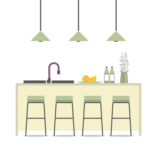 ᐈ Kitchens stock animated, Royalty Free kitchen island vectors ...