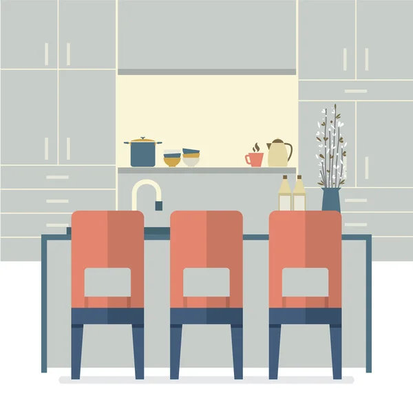 ᐈ Kitchens stock animated, Royalty Free kitchen island vectors ...