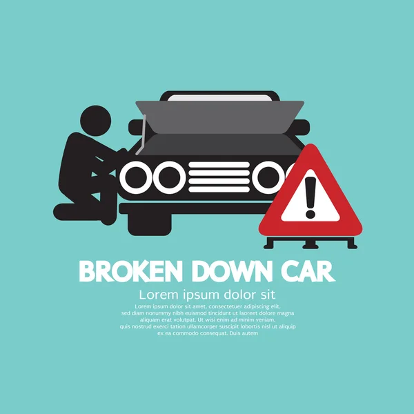 Broken down car Vector Art Stock Images | Depositphotos