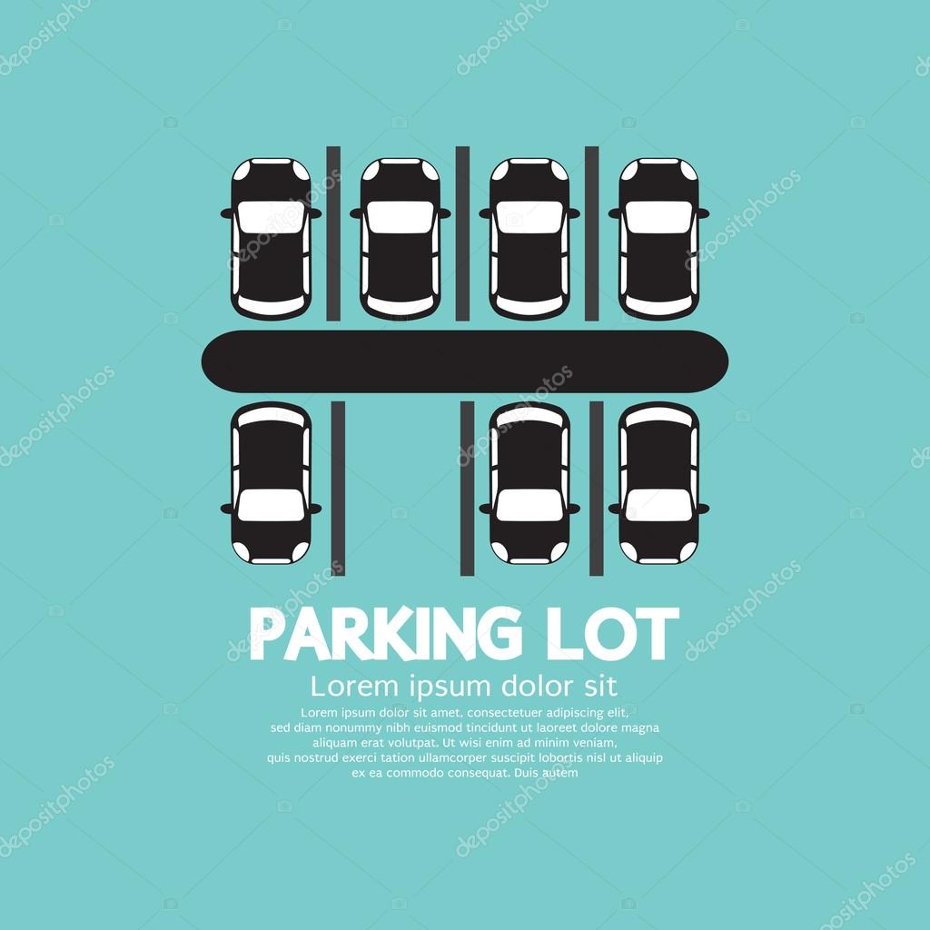 Top View Of Parking Lot Vector Illustration Stock Vector by ©happymay ...