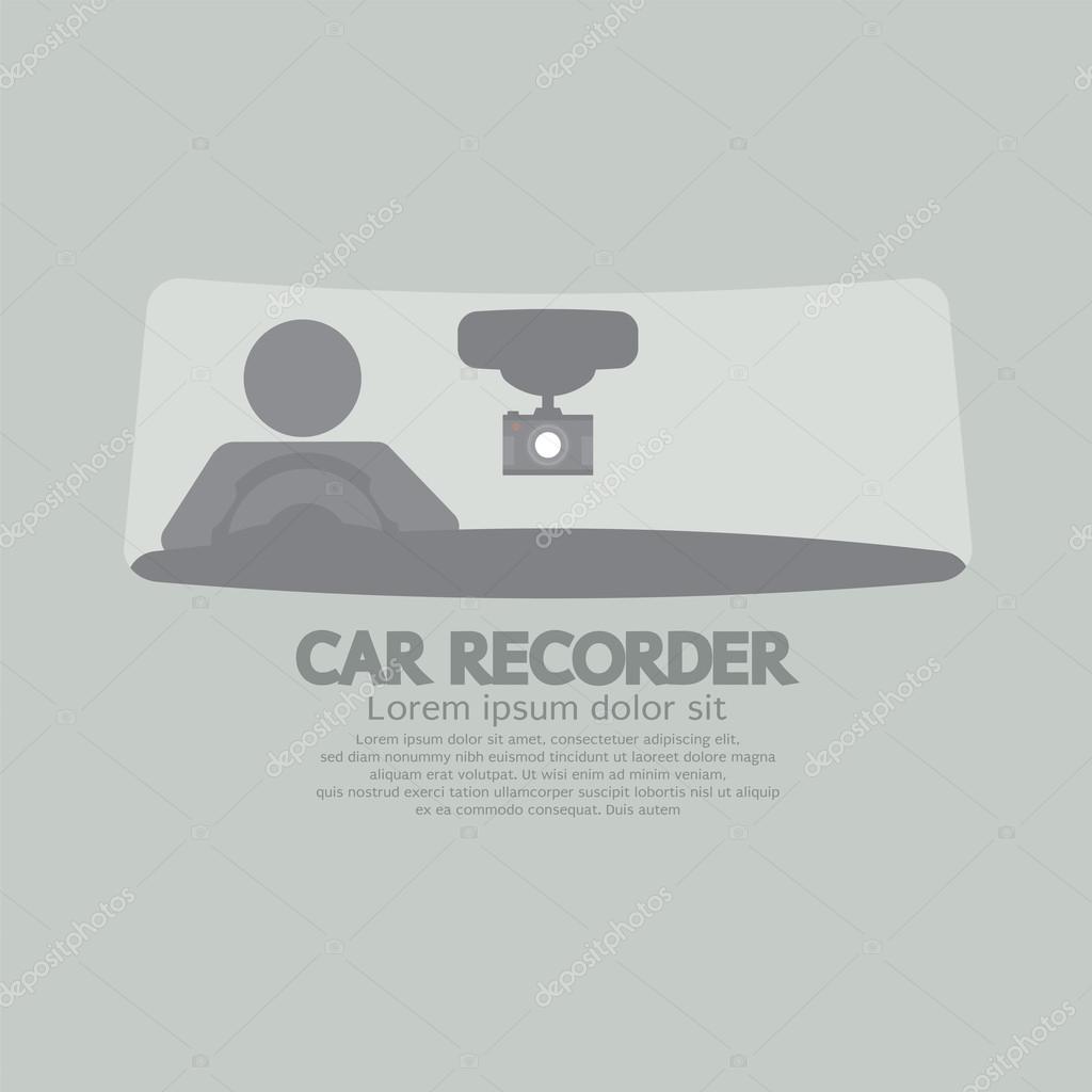 Car Recorder Graphic Symbol Vector Illustration Stock Vector Image by ...