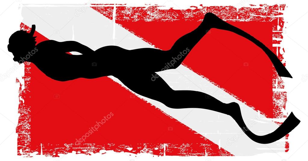 Diver — Stock Vector © scotferdon #59016855