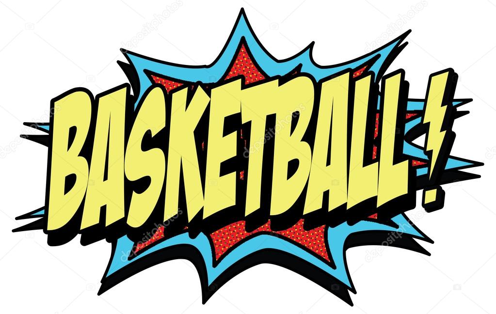 The Word Basketball In Bubble Letters