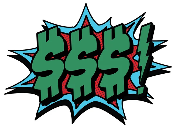 Explosion bubble dollar signs Stock Vector by ©scotferdon 59361213