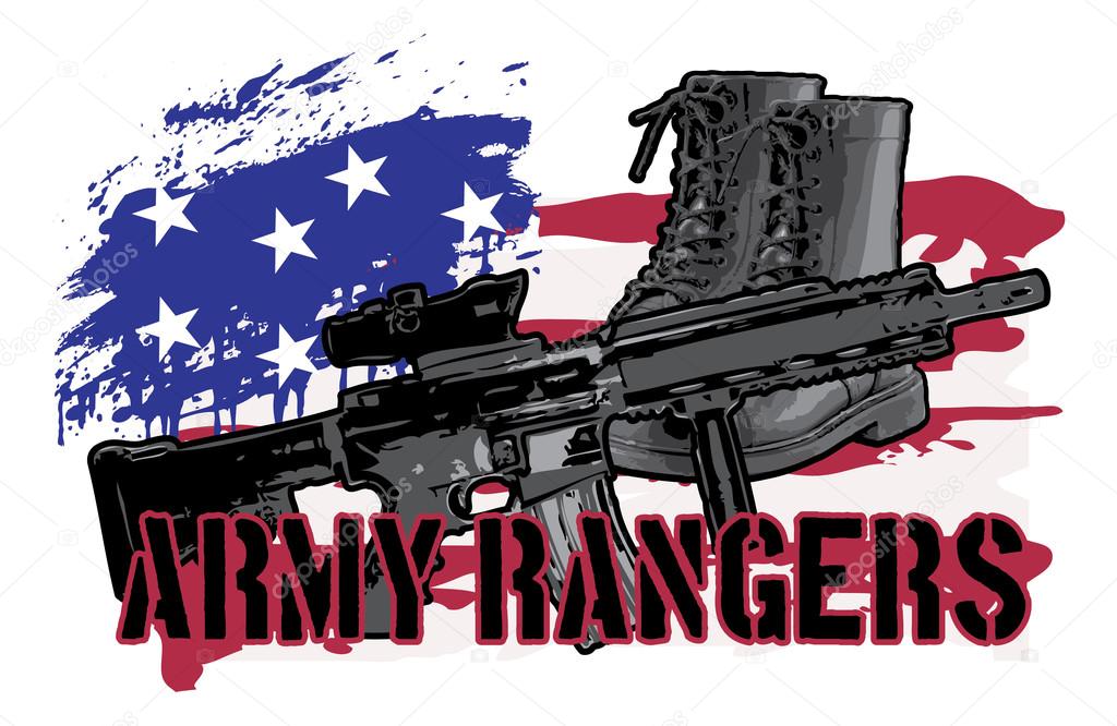 Usa army rangers Stock Vector Image by ©scotferdon #81644172