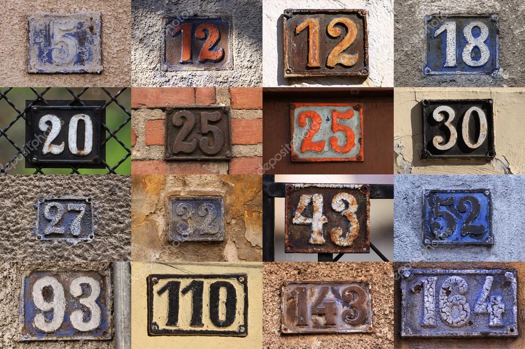 House numbers Stock Photo by ©djumandji 70082875