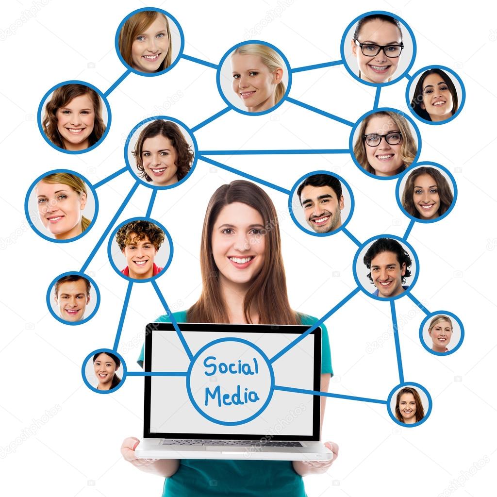 Welcome to the world of social media — Stock Photo © stockyimages #54048717