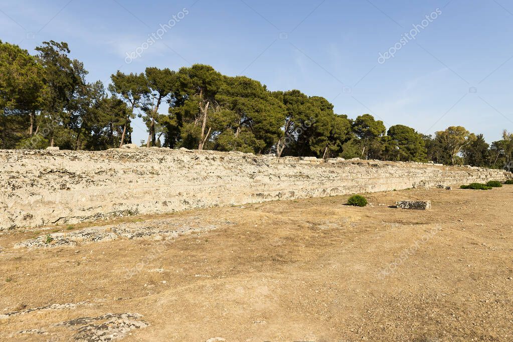 Paisajes del Altar de las Ruinas de Hieron II (Ara di Ierone II) en el ...