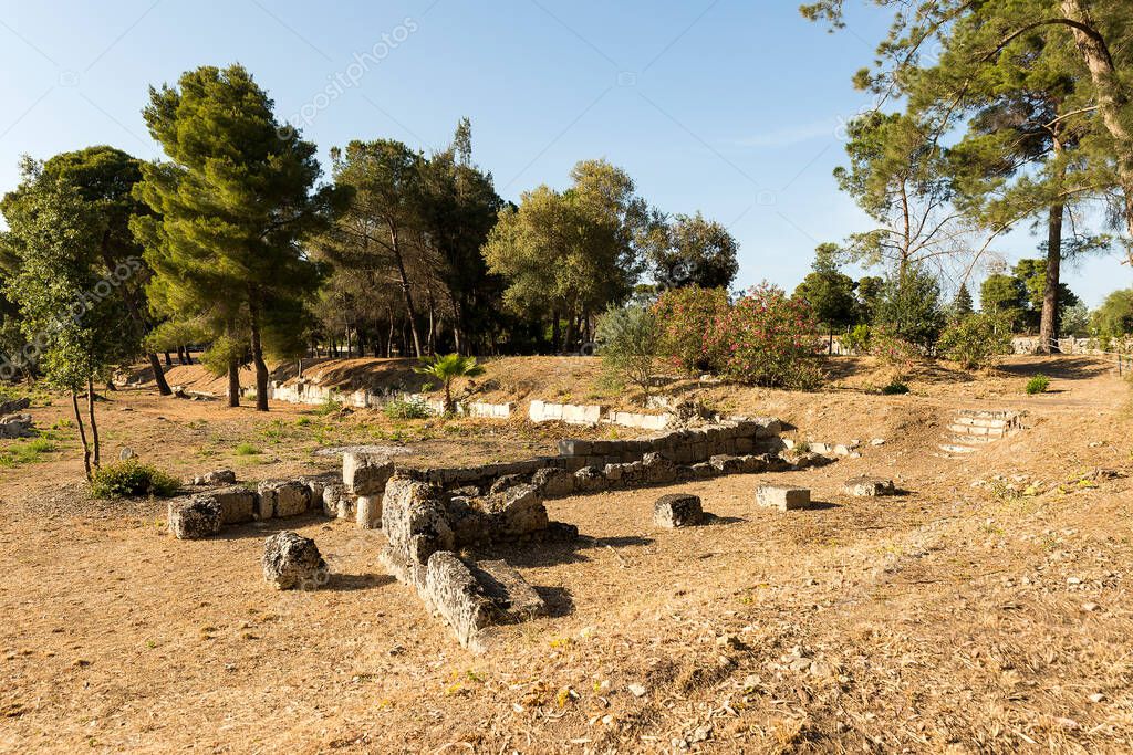 Paisajes del Altar de las Ruinas de Hieron II (Ara di Ierone II) en el ...