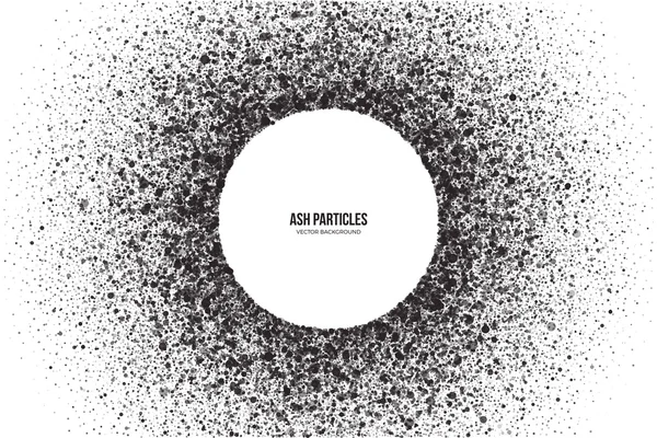 Vector Dark Gray Ash Particles on White Background — Stock Vector ...