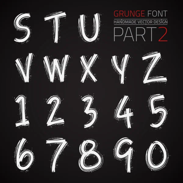 Grunge Hand Made Vector Font Stock Vector Image by ©yamonstro #56064451