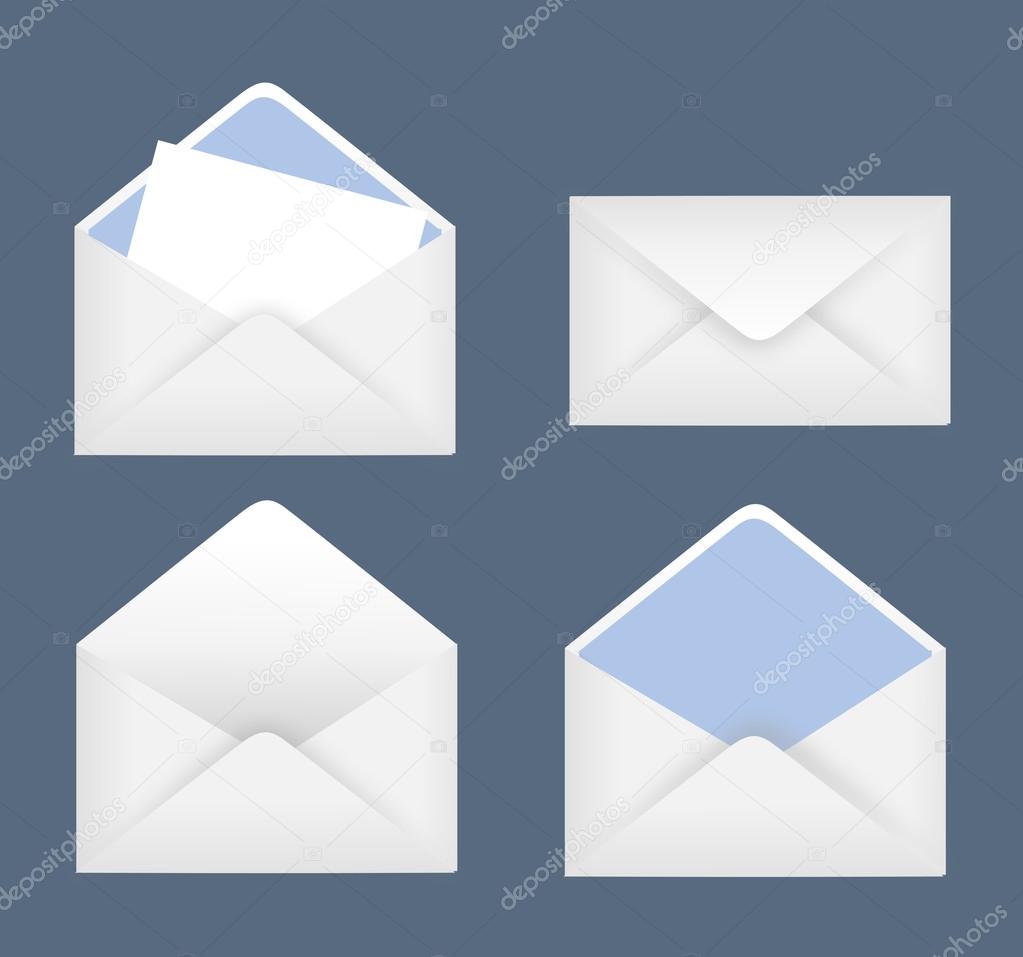 Envelope set vector Stock Vector Image by ©MrsWilkins #120206392