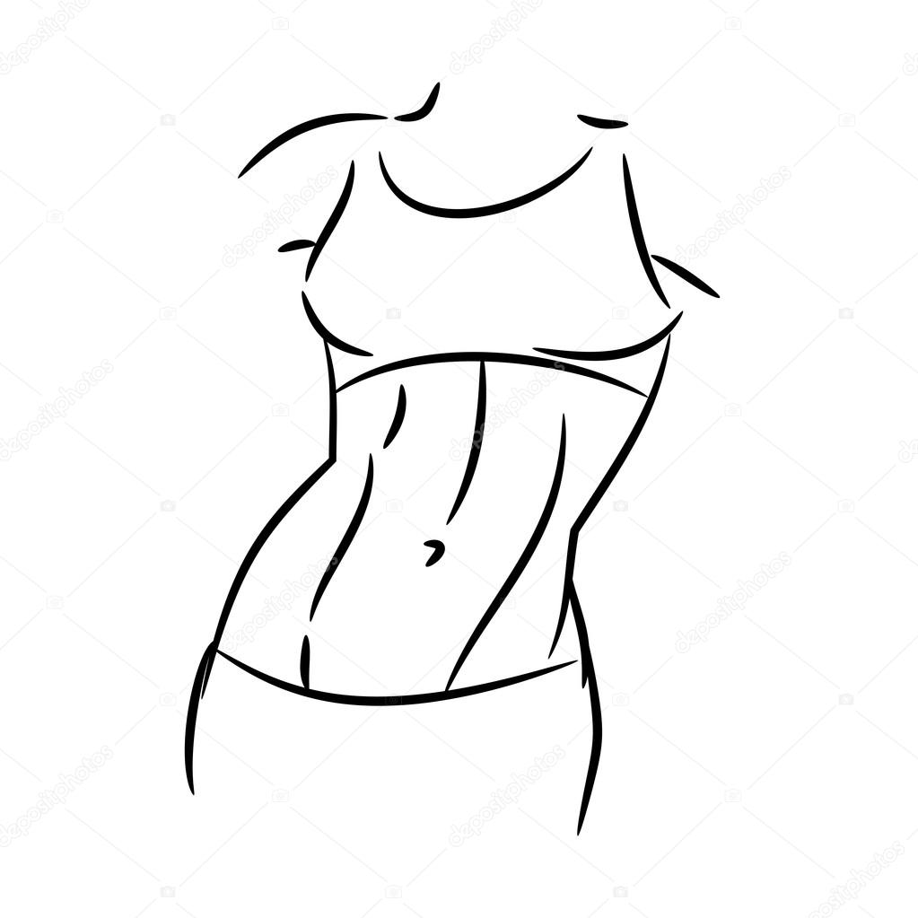 Athletic Female Body Outline