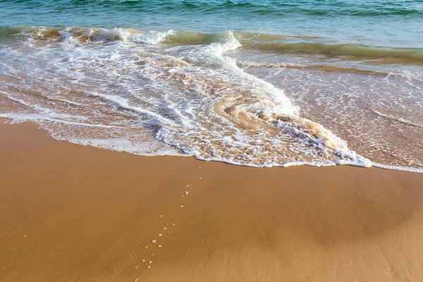 Beautiful mediterranean water lapping on the shore - Stock Image ...