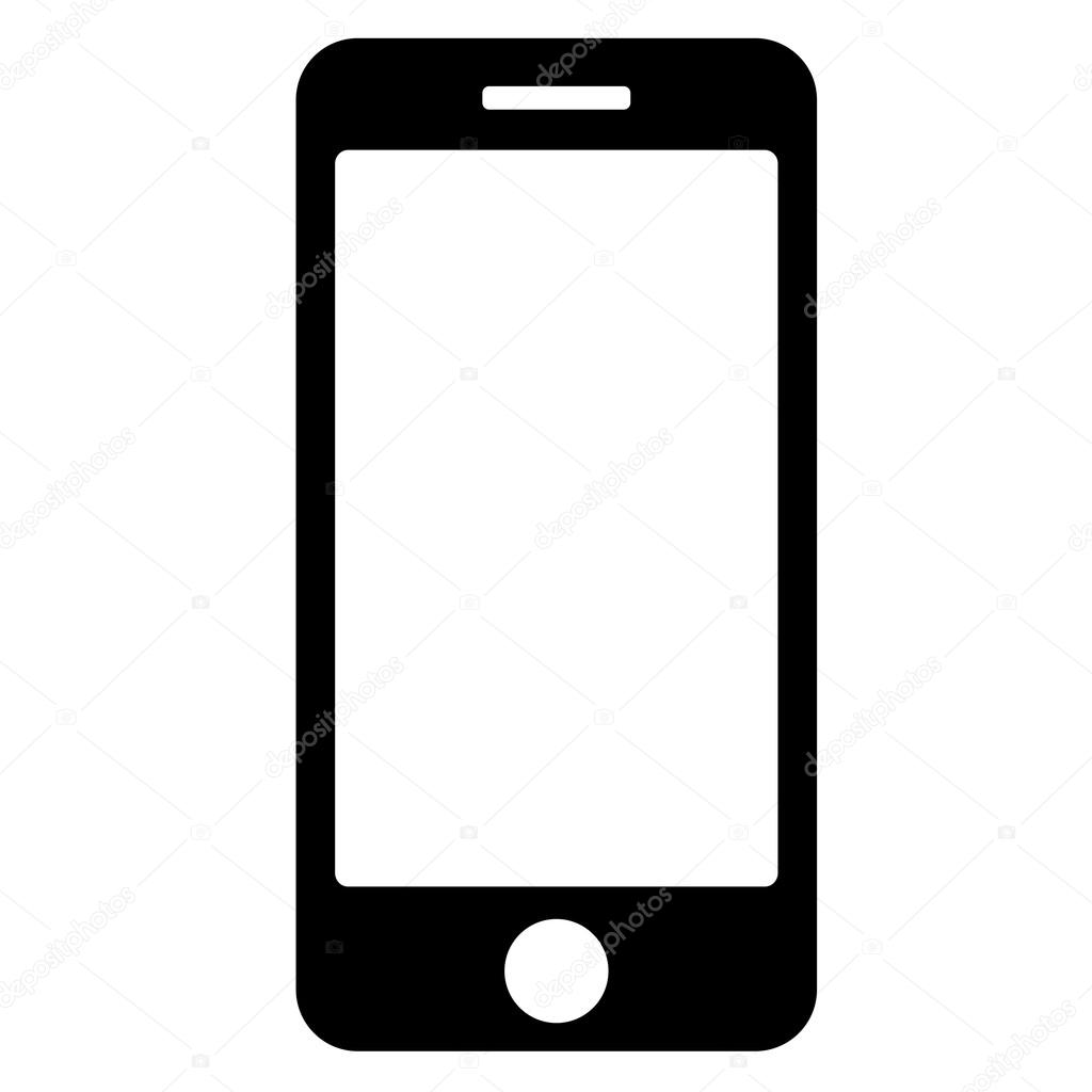 Vector black phone icon on white background. eps 10. Stock Vector Image ...